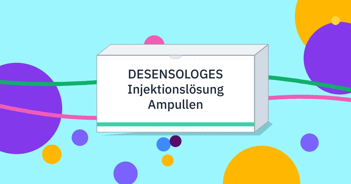 Symbolbild: Packung mit der Aufschrift DESENSOLOGES Injektionslösung Ampullen (PZN 12339695) – Verfügbarkeit und Bezug in Apotheken in Frankfurt am Main