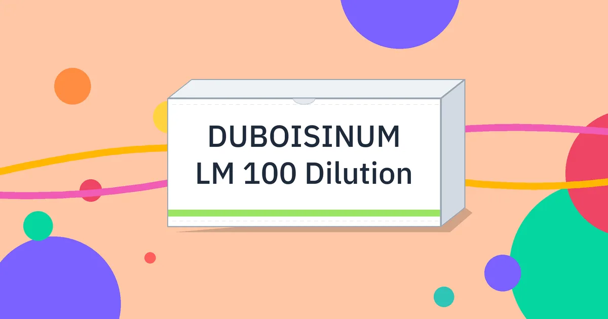 Symbolbild: Packung mit der Aufschrift DUBOISINUM LM 100 Dilution (PZN 13467780) – Verfügbarkeit und Bezug in Apotheken in Frankfurt am Main