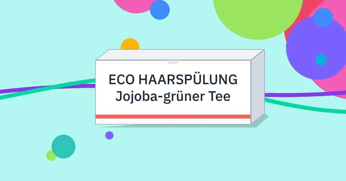Symbolbild: Packung mit der Aufschrift ECO HAARSPÜLUNG Jojoba-grüner Tee (PZN 12568562) – Verfügbarkeit und Bezug in Apotheken in Frankfurt am Main