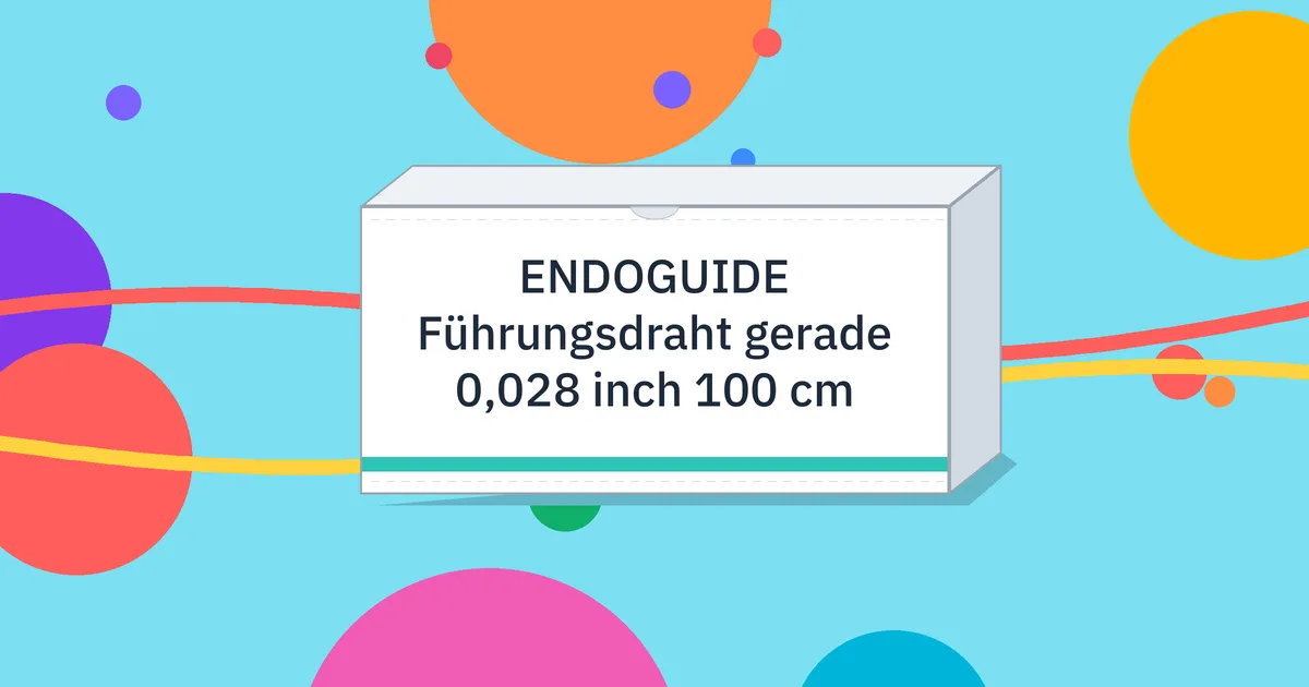 Symbolbild: Packung mit der Aufschrift ENDOGUIDE Führungsdraht gerade 0,028 inch 100 cm (PZN 06331910) – Verfügbarkeit und Bezug in Apotheken in Frankfurt am Main