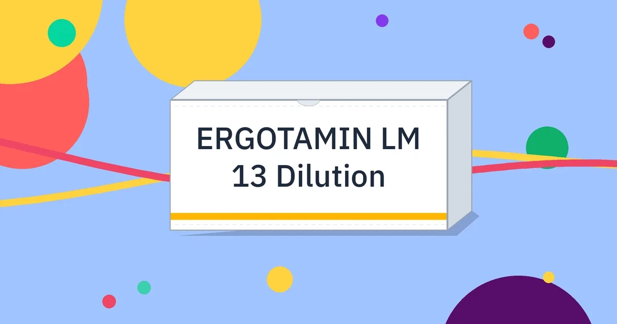 Symbolbild: Packung mit der Aufschrift ERGOTAMIN LM 13 Dilution (PZN 12844861) – Verfügbarkeit und Bezug in Apotheken in Frankfurt am Main