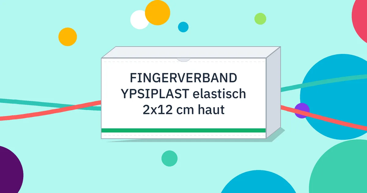 Symbolbild: Packung mit der Aufschrift FINGERVERBAND YPSIPLAST elastisch 2x12 cm haut (PZN 04747291) – Verfügbarkeit und Bezug in Apotheken in Frankfurt am Main