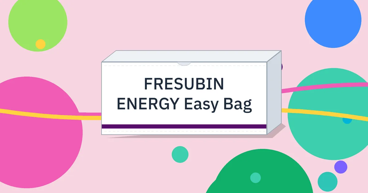 Symbolbild: Packung mit der Aufschrift FRESUBIN ENERGY Easy Bag (PZN 00884513) – Verfügbarkeit und Bezug in Apotheken in Frankfurt am Main