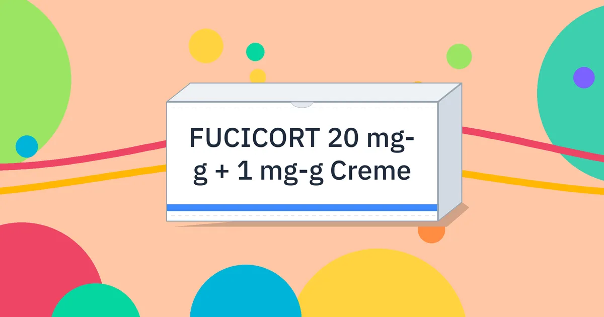 Symbolbild: Packung mit der Aufschrift FUCICORT 20 mg-g + 1 mg-g Creme (PZN 17923128) – Verfügbarkeit und Bezug in Apotheken in Frankfurt am Main