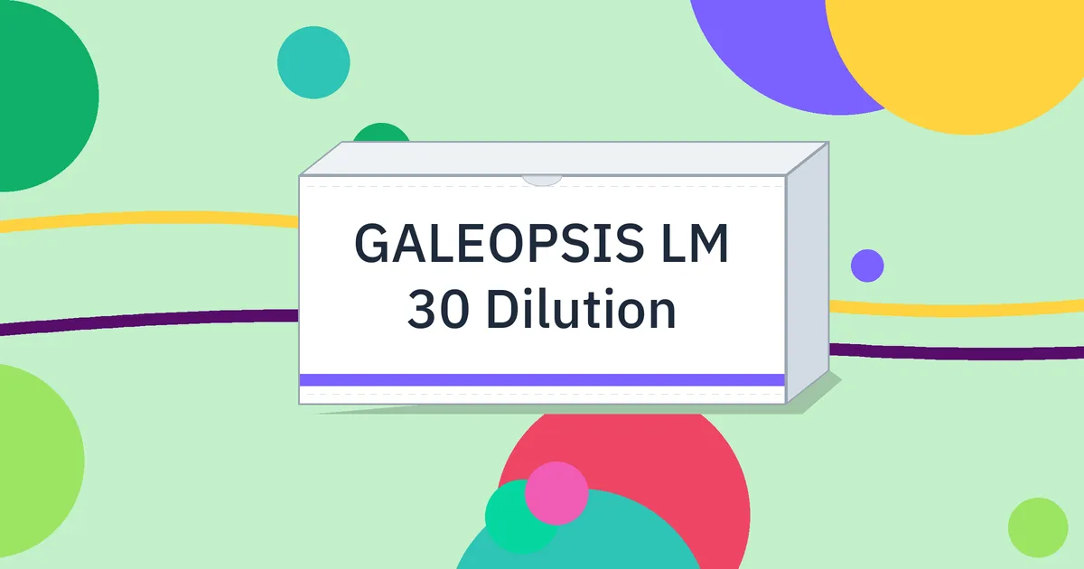 Symbolbild: Packung mit der Aufschrift GALEOPSIS LM 30 Dilution (PZN 13496439) – Verfügbarkeit und Bezug in Apotheken in Frankfurt am Main