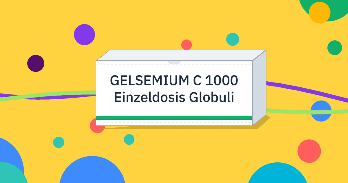 Symbolbild: Packung mit der Aufschrift GELSEMIUM C 1000 Einzeldosis Globuli (PZN 03033796) – Verfügbarkeit und Bezug in Apotheken in Frankfurt am Main
