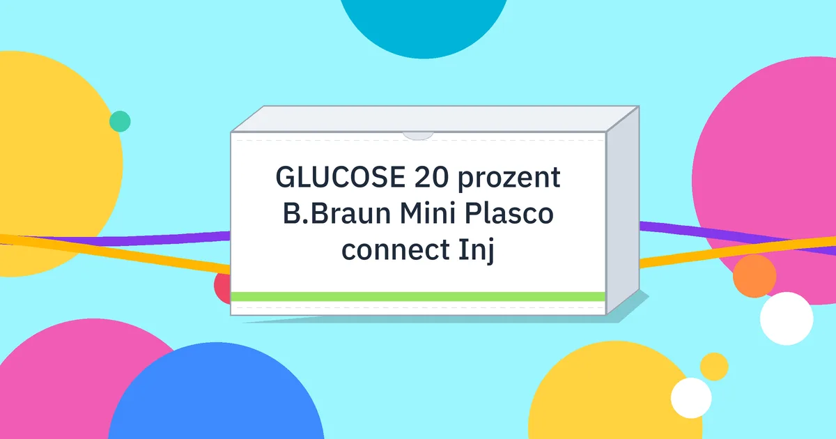 Symbolbild: Packung mit der Aufschrift GLUCOSE 20 prozent B.Braun Mini Plasco connect Inj (PZN 03158931) – Verfügbarkeit und Bezug in Apotheken in Frankfurt am Main
