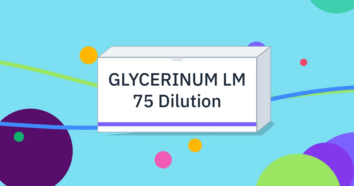 Symbolbild: Packung mit der Aufschrift GLYCERINUM LM 75 Dilution (PZN 12880615) – Verfügbarkeit und Bezug in Apotheken in Frankfurt am Main