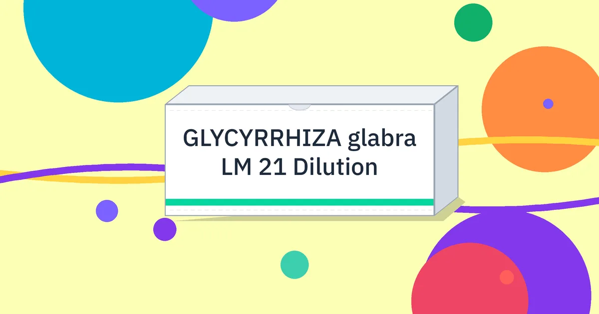 Symbolbild: Packung mit der Aufschrift GLYCYRRHIZA glabra LM 21 Dilution (PZN 12880940) – Verfügbarkeit und Bezug in Apotheken in Frankfurt am Main