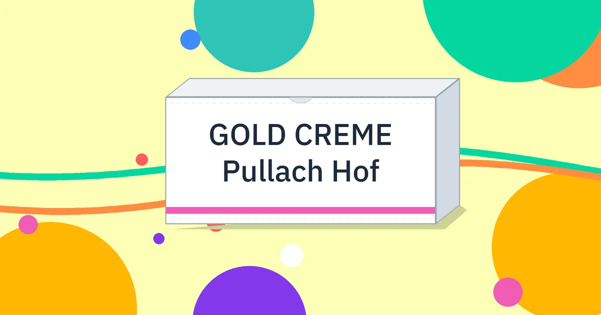 Symbolbild: Packung mit der Aufschrift GOLD CREME Pullach Hof (PZN 17535981) – Verfügbarkeit und Bezug in Apotheken in Frankfurt am Main