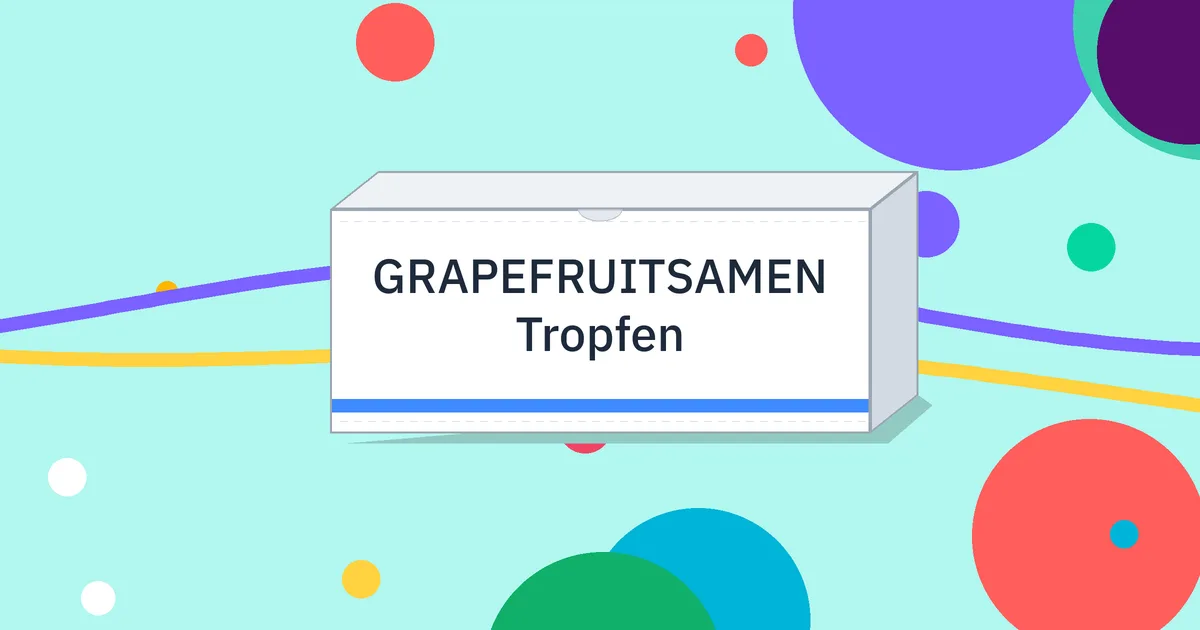 Symbolbild: Packung mit der Aufschrift GRAPEFRUITSAMEN Tropfen (PZN 19141401) – Verfügbarkeit und Bezug in Apotheken in Frankfurt am Main