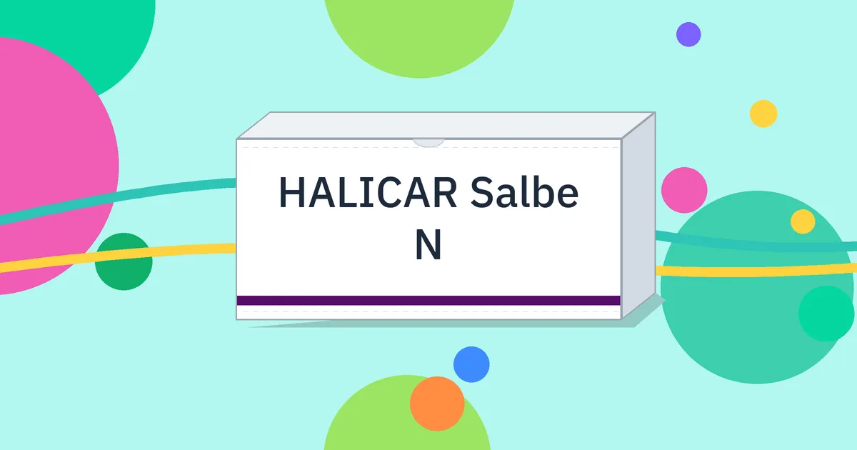 Symbolbild: Packung mit der Aufschrift HALICAR Salbe N (PZN 01339605) – Verfügbarkeit und Bezug in Apotheken in Frankfurt am Main