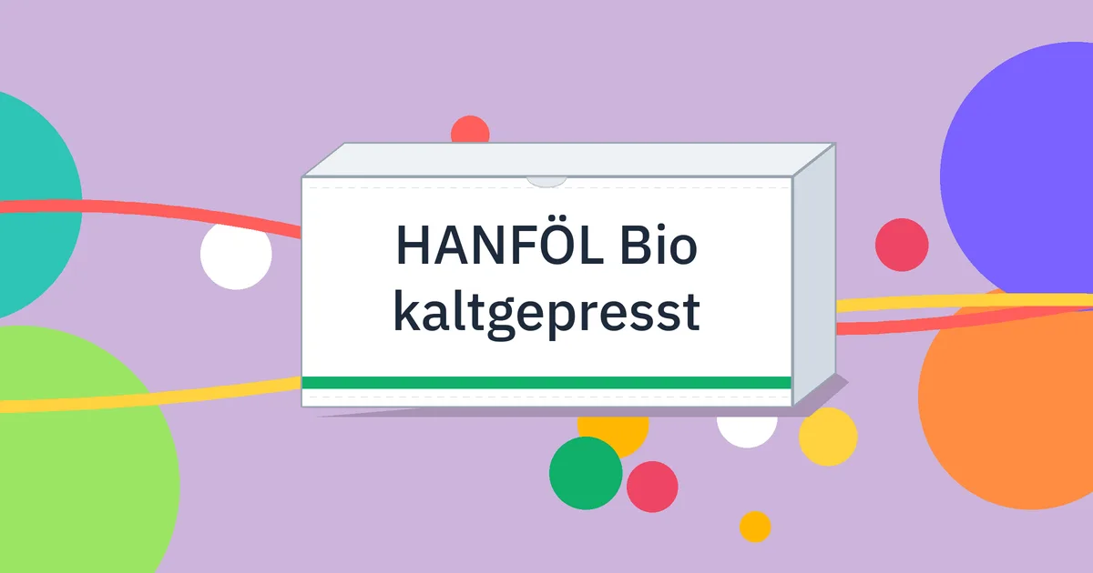 Symbolbild: Packung mit der Aufschrift HANFÖL Bio kaltgepresst (PZN 12373752) – Verfügbarkeit und Bezug in Apotheken in Frankfurt am Main