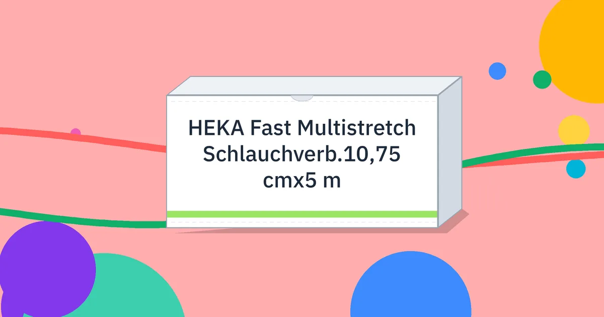 Symbolbild: Packung mit der Aufschrift HEKA Fast Multistretch Schlauchverb.10,75 cmx5 m (PZN 16824507) – Verfügbarkeit und Bezug in Apotheken in Frankfurt am Main