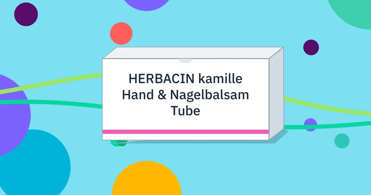 Symbolbild: Packung mit der Aufschrift HERBACIN kamille Hand & Nagelbalsam Tube (PZN 10344947) – Verfügbarkeit und Bezug in Apotheken in Frankfurt am Main