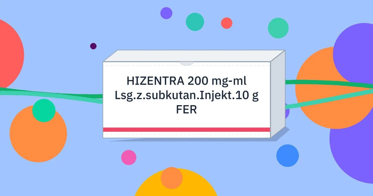 Symbolbild: Packung mit der Aufschrift HIZENTRA 200 mg-ml Lsg.z.subkutan.Injekt.10 g FER (PZN 13509343) – Verfügbarkeit und Bezug in Apotheken in Frankfurt am Main