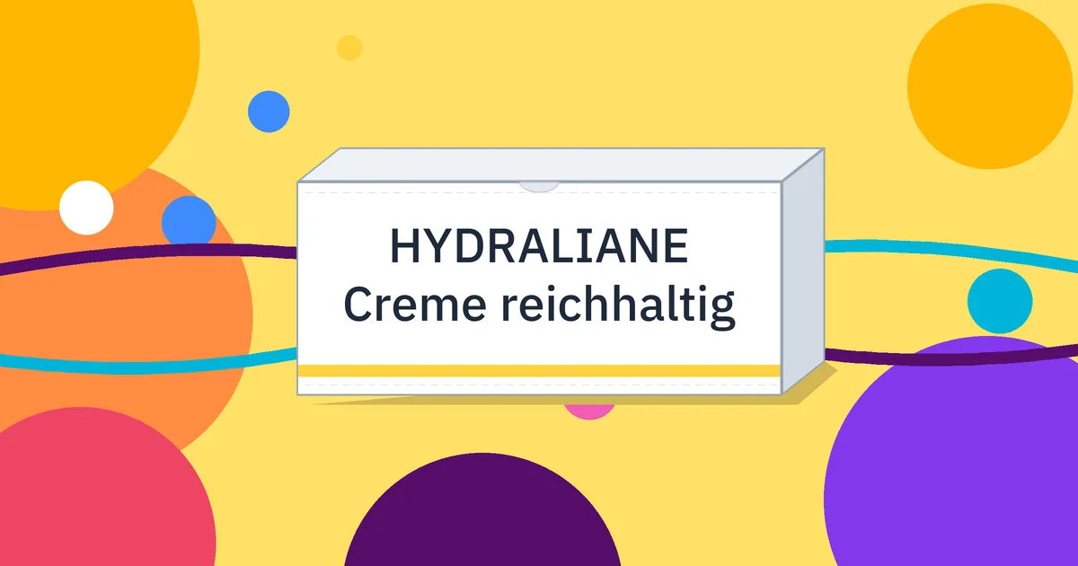 Symbolbild: Packung mit der Aufschrift HYDRALIANE Creme reichhaltig (PZN 20787580) – Verfügbarkeit und Bezug in Apotheken in Frankfurt am Main