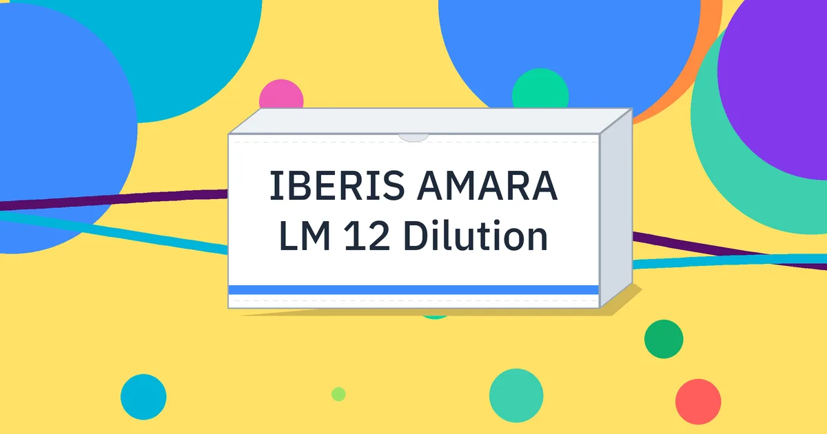 Symbolbild: Packung mit der Aufschrift IBERIS AMARA LM 12 Dilution (PZN 12891398) – Verfügbarkeit und Bezug in Apotheken in Frankfurt am Main