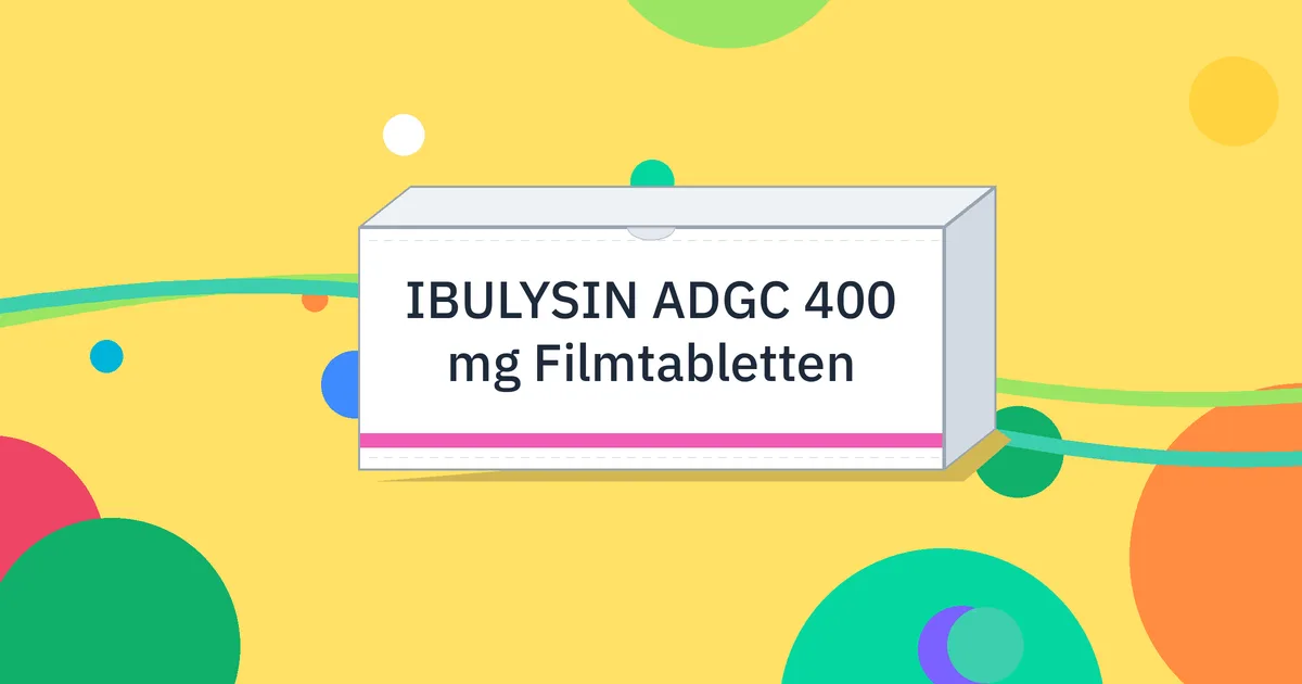 Symbolbild: Packung mit der Aufschrift IBULYSIN ADGC 400 mg Filmtabletten (PZN 17919871) – Verfügbarkeit und Bezug in Apotheken in Frankfurt am Main