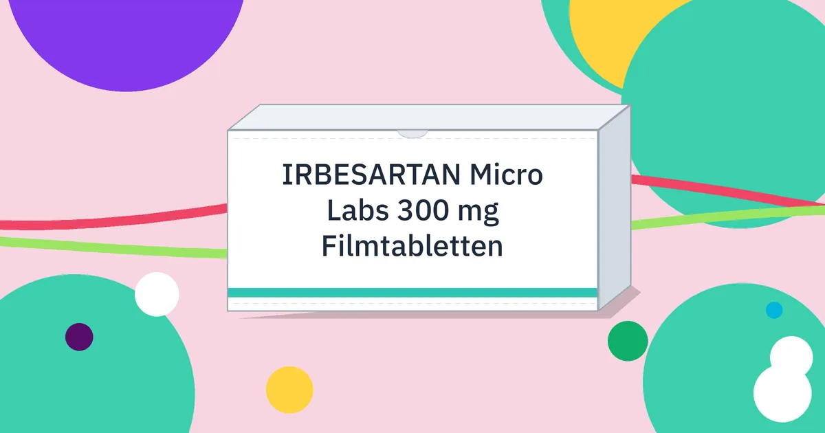 Symbolbild: Packung mit der Aufschrift IRBESARTAN Micro Labs 300 mg Filmtabletten (PZN 11544884) – Verfügbarkeit und Bezug in Apotheken in Frankfurt am Main