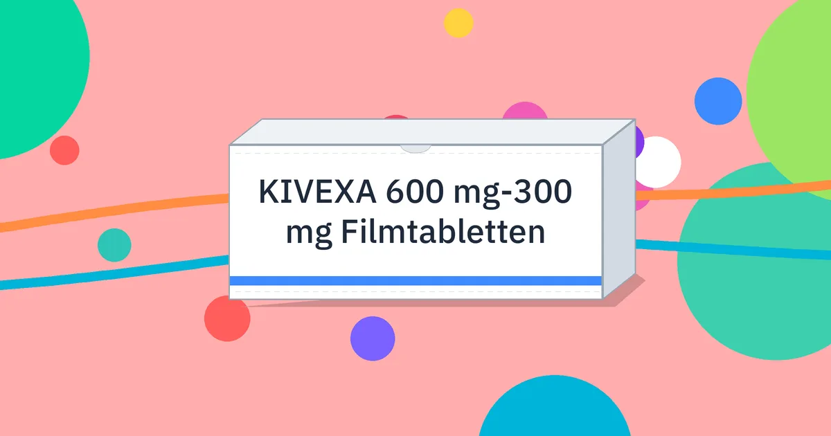 Symbolbild: Packung mit der Aufschrift KIVEXA 600 mg-300 mg Filmtabletten (PZN 02163901) – Verfügbarkeit und Bezug in Apotheken in Frankfurt am Main