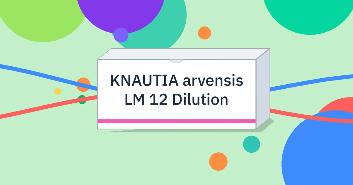 Symbolbild: Packung mit der Aufschrift KNAUTIA arvensis LM 12 Dilution (PZN 13518968) – Verfügbarkeit und Bezug in Apotheken in Frankfurt am Main