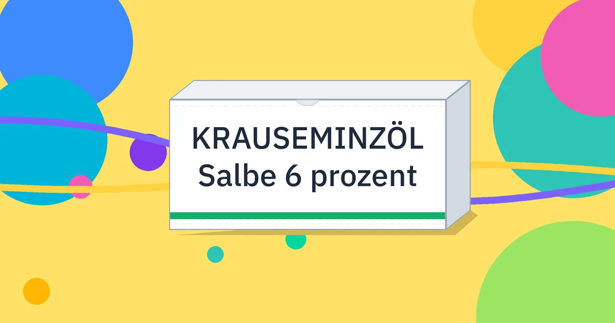 Symbolbild: Packung mit der Aufschrift KRAUSEMINZÖL Salbe 6 prozent (PZN 16673741) – Verfügbarkeit und Bezug in Apotheken in Frankfurt am Main