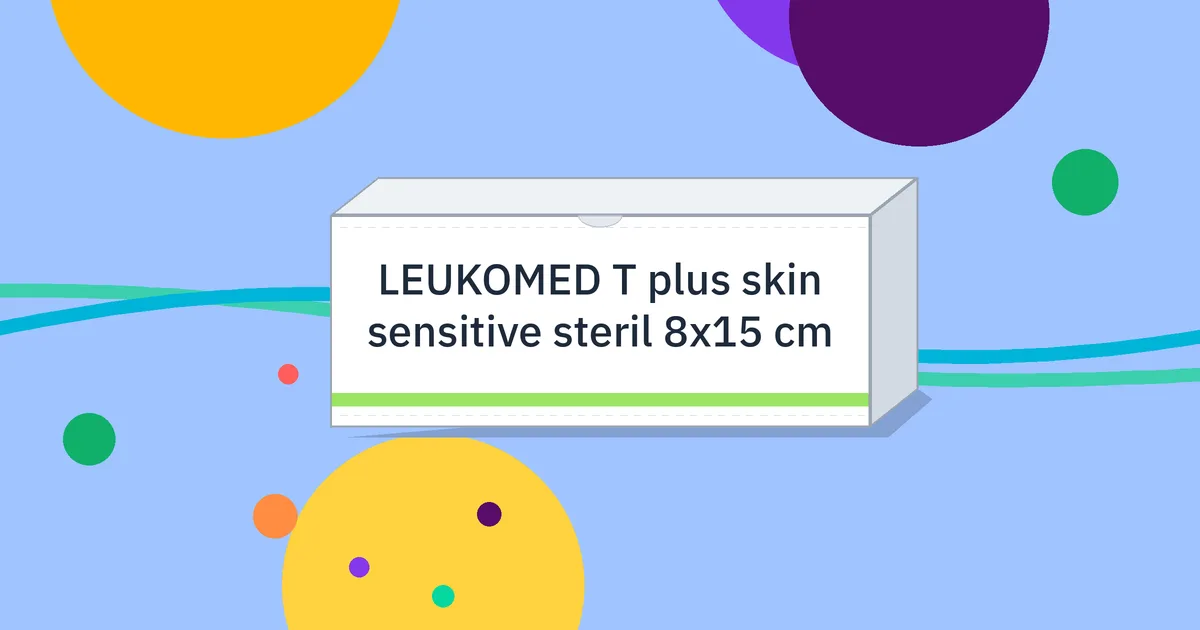 Symbolbild: Packung mit der Aufschrift LEUKOMED T plus skin sensitive steril 8x15 cm (PZN 15862902) – Verfügbarkeit und Bezug in Apotheken in Frankfurt am Main