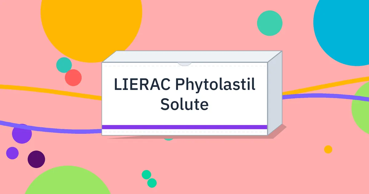 Symbolbild: Packung mit der Aufschrift LIERAC Phytolastil Solute (PZN 14005828) – Verfügbarkeit und Bezug in Apotheken in Frankfurt am Main
