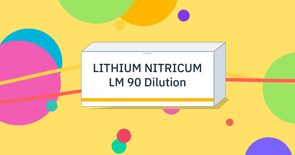 Symbolbild: Packung mit der Aufschrift LITHIUM NITRICUM LM 90 Dilution (PZN 12932737) – Verfügbarkeit und Bezug in Apotheken in Frankfurt am Main