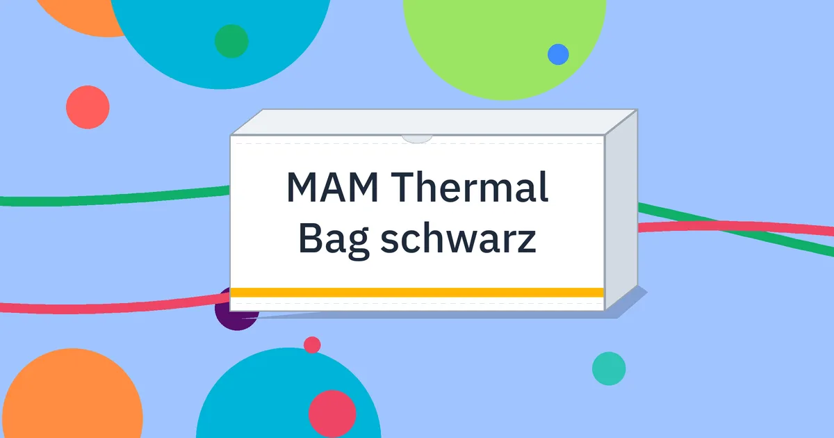 Symbolbild: Packung mit der Aufschrift MAM Thermal Bag schwarz (PZN 12670728) – Verfügbarkeit und Bezug in Apotheken in Frankfurt am Main