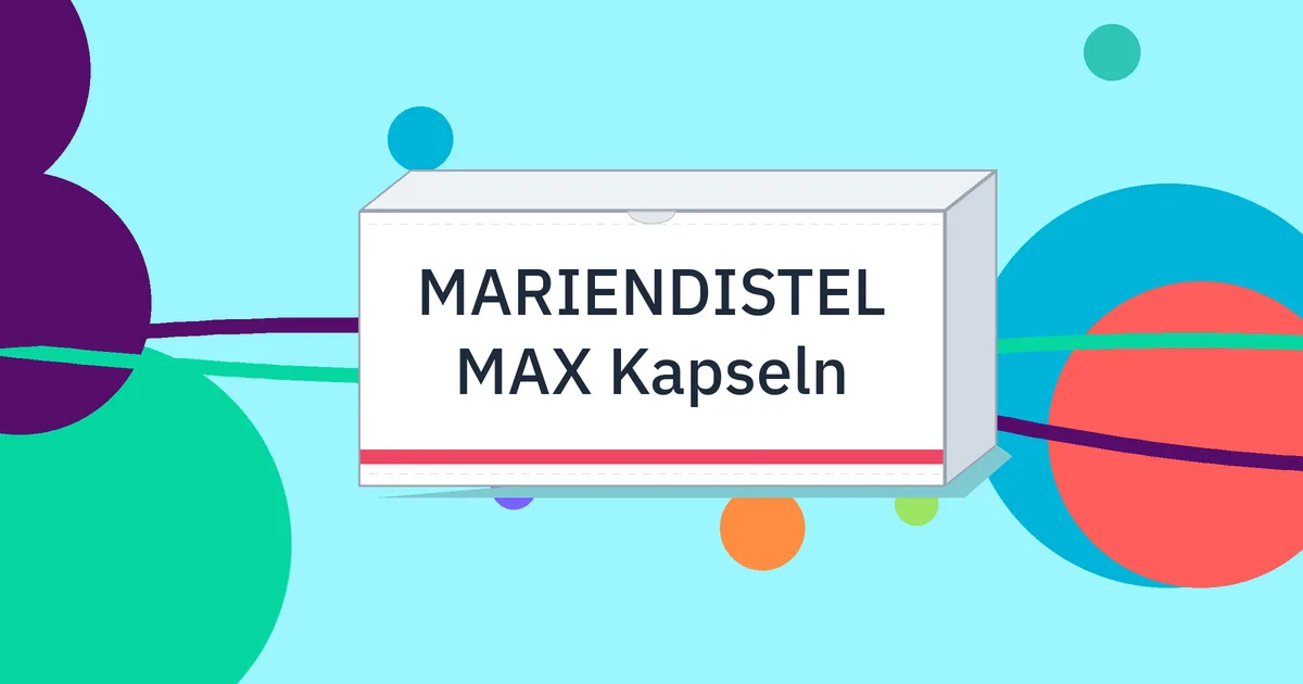 Symbolbild: Packung mit der Aufschrift MARIENDISTEL MAX Kapseln (PZN 19752027) – Verfügbarkeit und Bezug in Apotheken in Frankfurt am Main