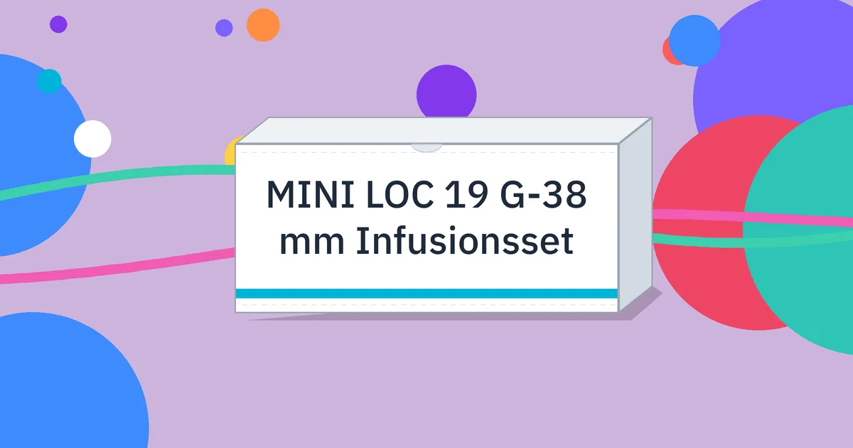 Symbolbild: Packung mit der Aufschrift MINI LOC 19 G-38 mm Infusionsset (PZN 05908230) – Verfügbarkeit und Bezug in Apotheken in Frankfurt am Main