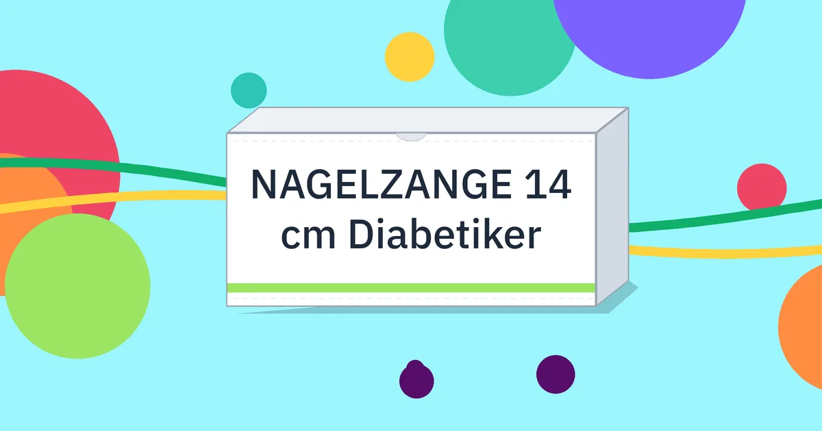 Symbolbild: Packung mit der Aufschrift NAGELZANGE 14 cm Diabetiker (PZN 10083010) – Verfügbarkeit und Bezug in Apotheken in Frankfurt am Main