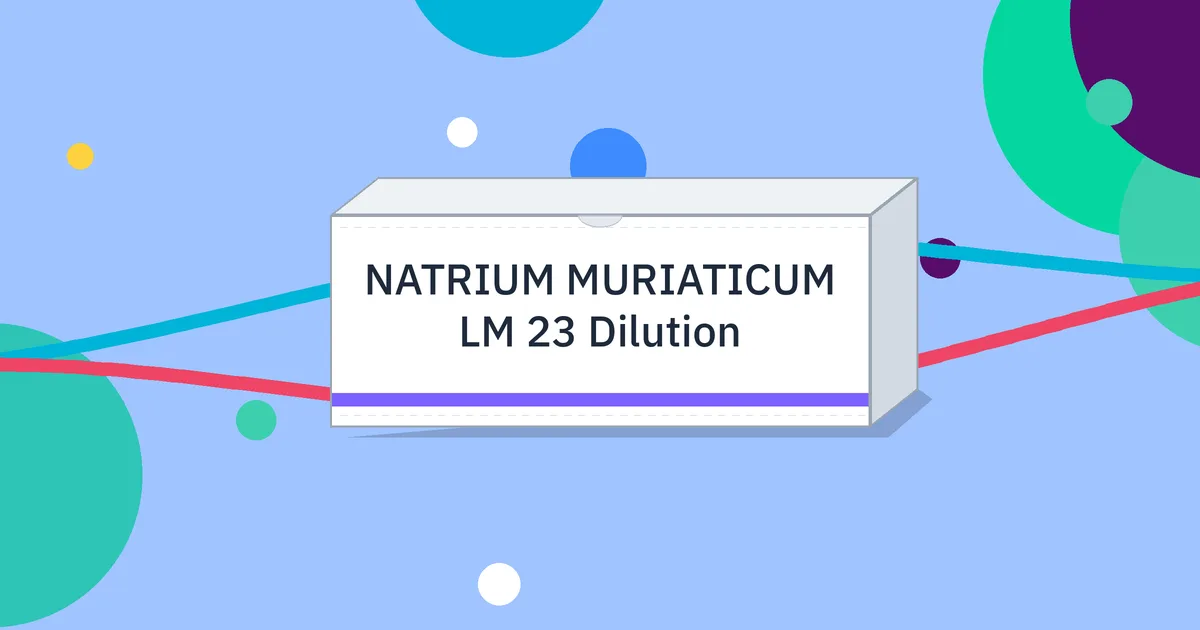 Symbolbild: Packung mit der Aufschrift NATRIUM MURIATICUM LM 23 Dilution (PZN 12965375) – Verfügbarkeit und Bezug in Apotheken in Frankfurt am Main