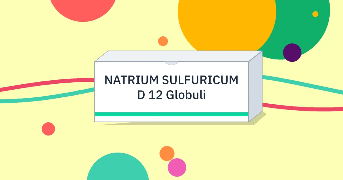 Symbolbild: Packung mit der Aufschrift NATRIUM SULFURICUM D 12 Globuli (PZN 02928143) – Verfügbarkeit und Bezug in Apotheken in Frankfurt am Main