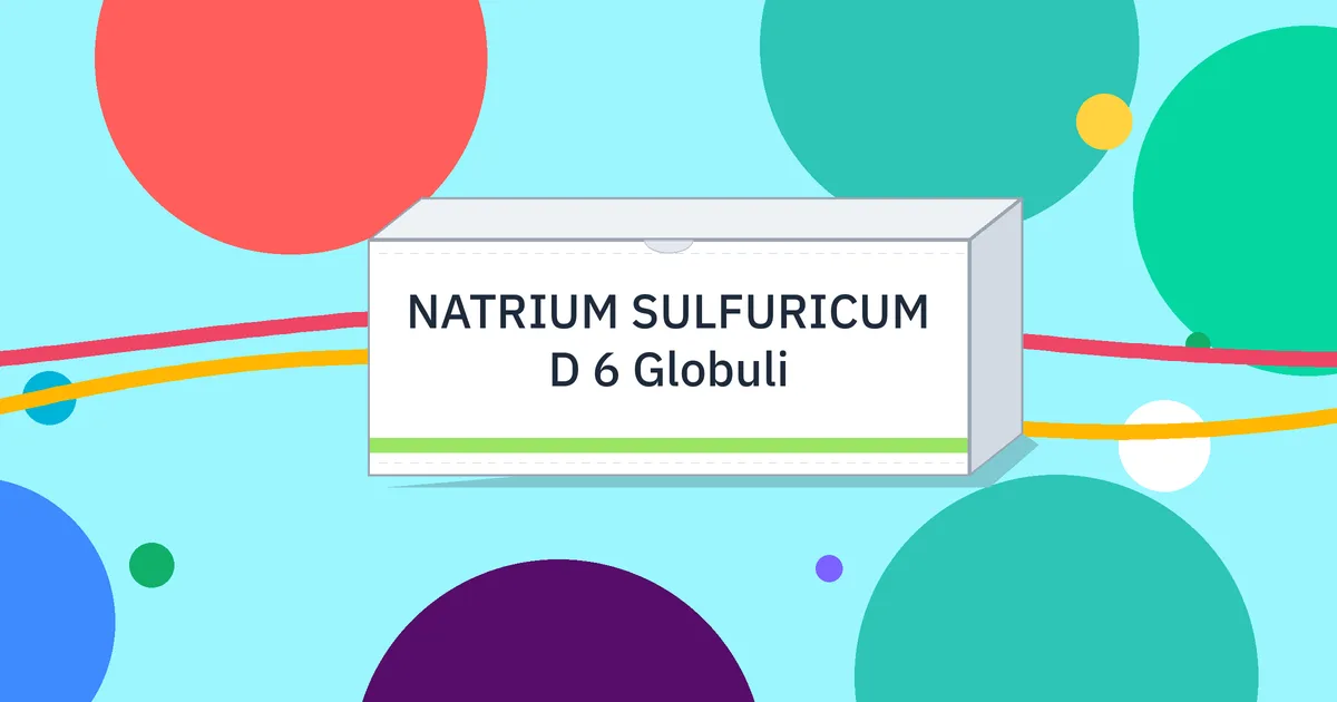 Symbolbild: Packung mit der Aufschrift NATRIUM SULFURICUM D 6 Globuli (PZN 14052957) – Verfügbarkeit und Bezug in Apotheken in Frankfurt am Main