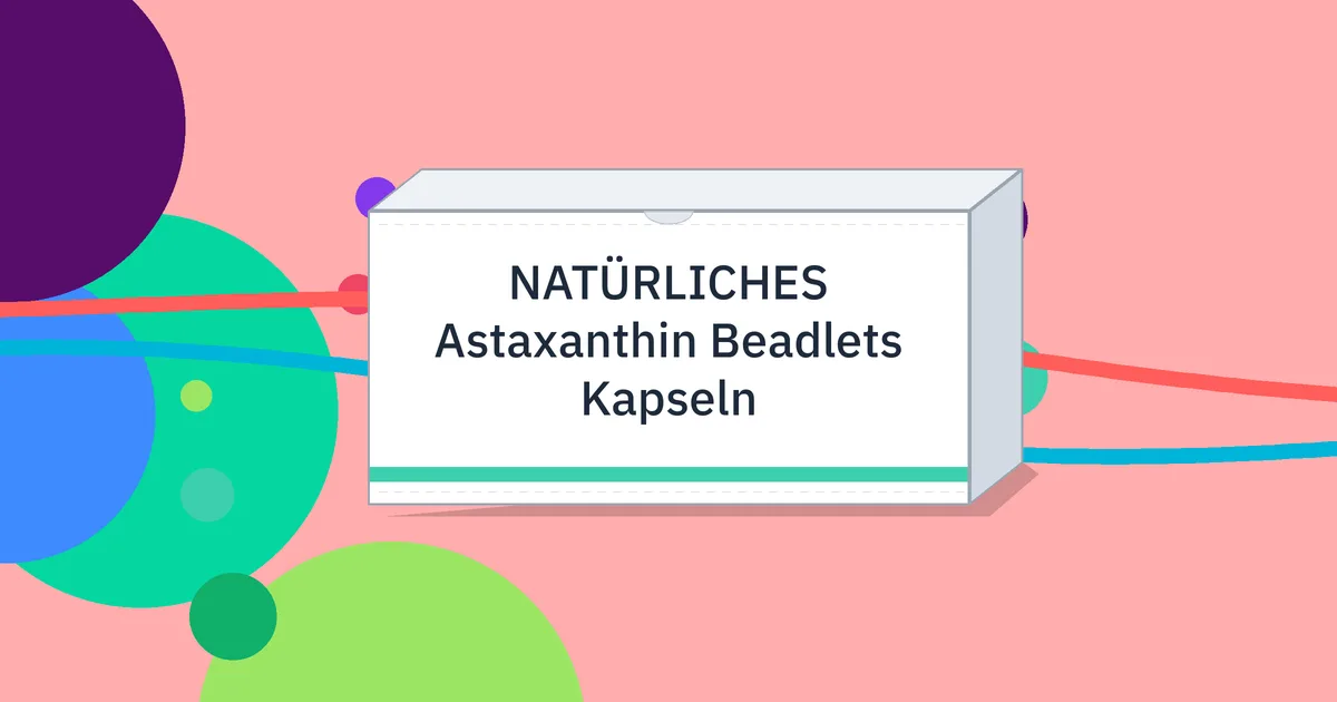 Symbolbild: Packung mit der Aufschrift NATÜRLICHES Astaxanthin Beadlets Kapseln (PZN 18003476) – Verfügbarkeit und Bezug in Apotheken in Frankfurt am Main