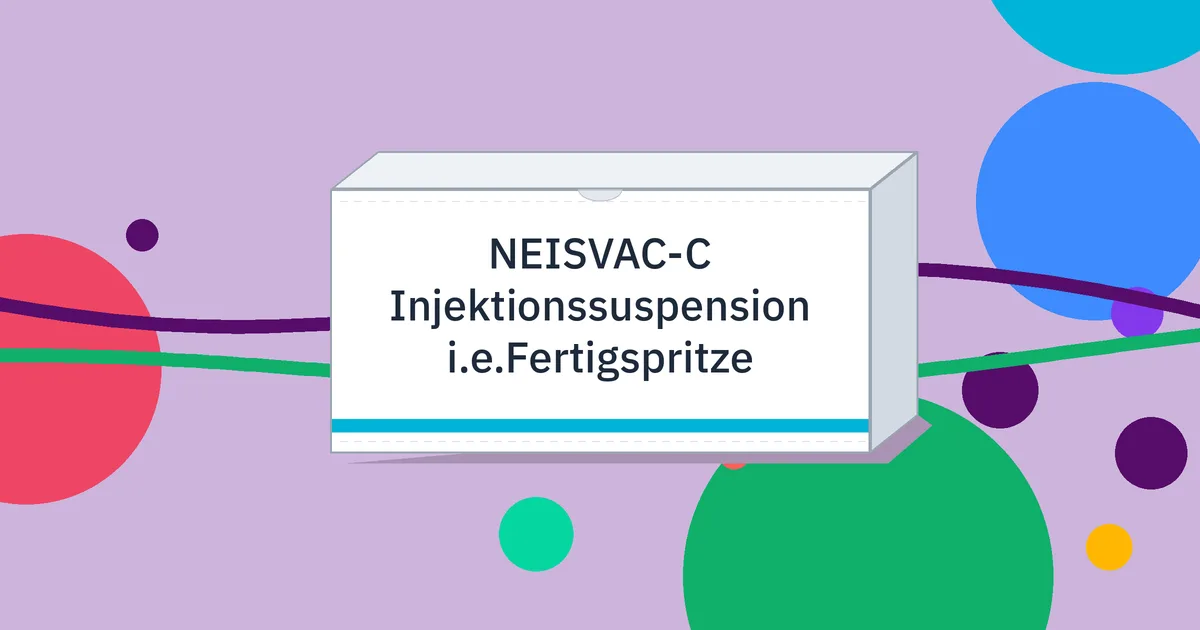 Symbolbild: Packung mit der Aufschrift NEISVAC-C Injektionssuspension i.e.Fertigspritze (PZN 03630500) – Verfügbarkeit und Bezug in Apotheken in Frankfurt am Main
