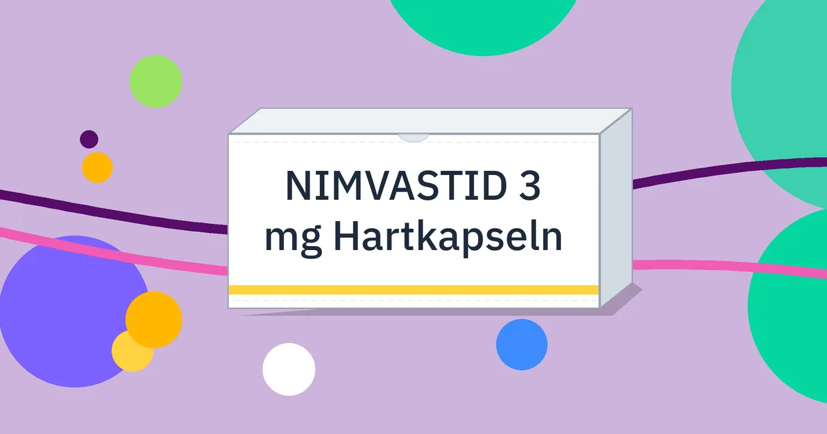 Symbolbild: Packung mit der Aufschrift NIMVASTID 3 mg Hartkapseln (PZN 09739681) – Verfügbarkeit und Bezug in Apotheken in Frankfurt am Main