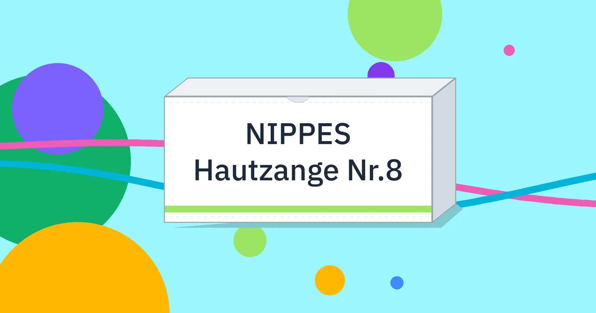 Symbolbild: Packung mit der Aufschrift NIPPES Hautzange Nr.8 (PZN 07615437) – Verfügbarkeit und Bezug in Apotheken in Frankfurt am Main