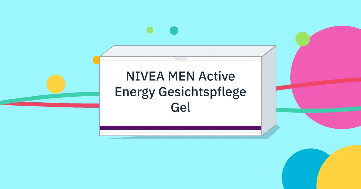 Symbolbild: Packung mit der Aufschrift NIVEA MEN Active Energy Gesichtspflege Gel (PZN 17625483) – Verfügbarkeit und Bezug in Apotheken in Frankfurt am Main