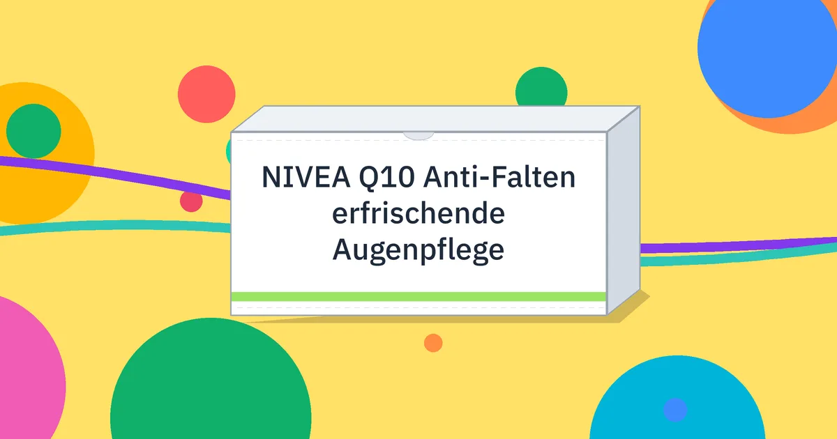 Symbolbild: Packung mit der Aufschrift NIVEA Q10 Anti-Falten erfrischende Augenpflege (PZN 18911914) – Verfügbarkeit und Bezug in Apotheken in Frankfurt am Main