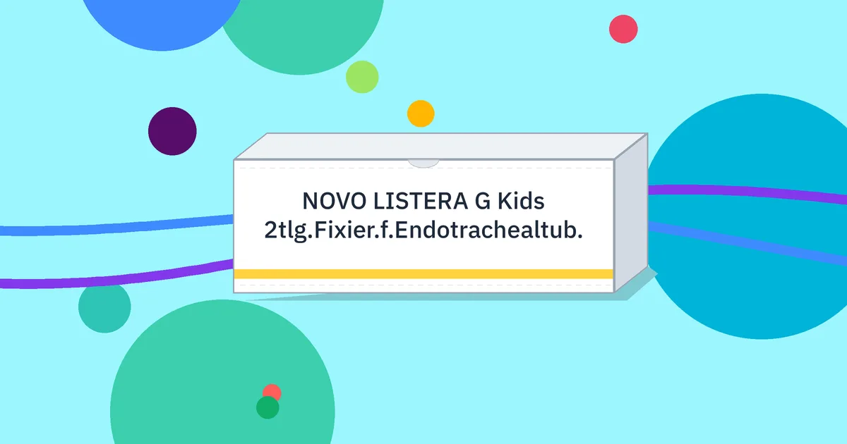 Symbolbild: Packung mit der Aufschrift NOVO LISTERA G Kids 2tlg.Fixier.f.Endotrachealtub. (PZN 20312977) – Verfügbarkeit und Bezug in Apotheken in Frankfurt am Main