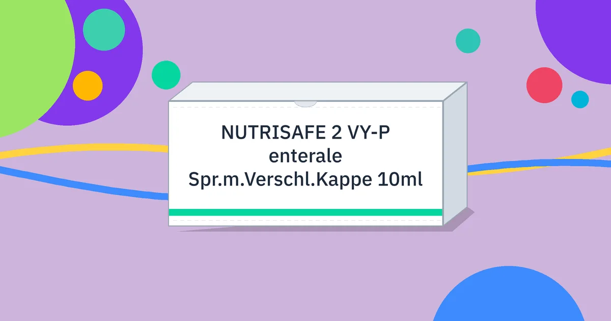 Symbolbild: Packung mit der Aufschrift NUTRISAFE 2 VY-P enterale Spr.m.Verschl.Kappe 10ml (PZN 16797118) – Verfügbarkeit und Bezug in Apotheken in Frankfurt am Main