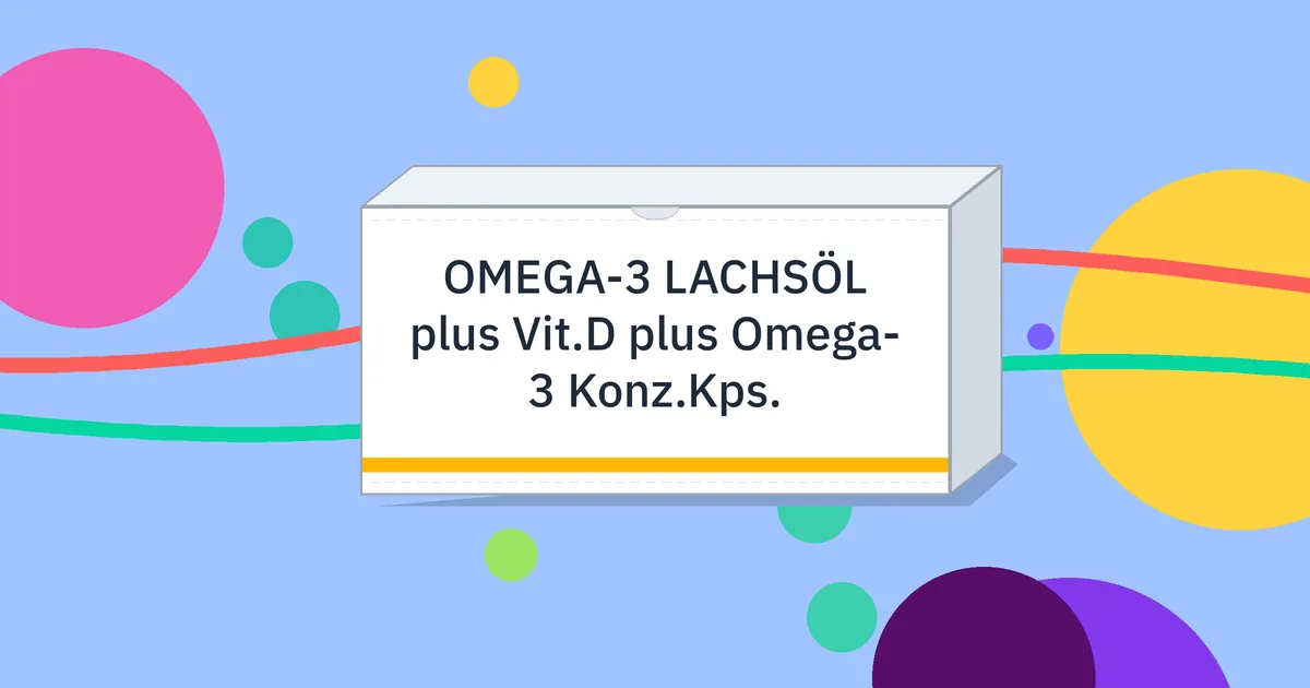 Symbolbild: Packung mit der Aufschrift OMEGA-3 LACHSÖL plus Vit.D plus Omega-3 Konz.Kps. (PZN 09069795) – Verfügbarkeit und Bezug in Apotheken in Frankfurt am Main