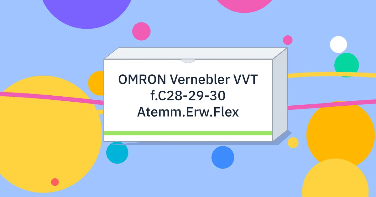 Symbolbild: Packung mit der Aufschrift OMRON Vernebler VVT f.C28-29-30 Atemm.Erw.Flex (PZN 10033147) – Verfügbarkeit und Bezug in Apotheken in Frankfurt am Main