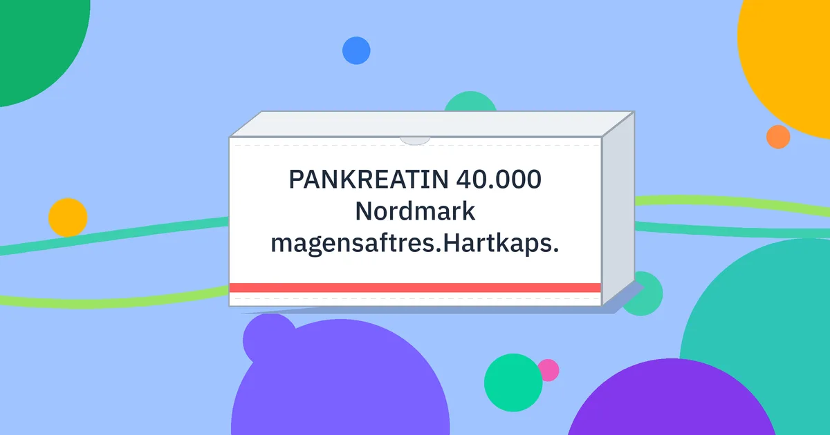 Symbolbild: Packung mit der Aufschrift PANKREATIN 40.000 Nordmark magensaftres.Hartkaps. (PZN 13649601) – Verfügbarkeit und Bezug in Apotheken in Frankfurt am Main