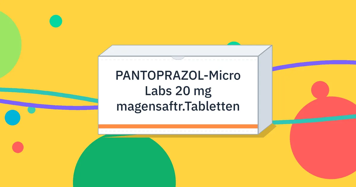 Symbolbild: Packung mit der Aufschrift PANTOPRAZOL-Micro Labs 20 mg magensaftr.Tabletten (PZN 10516609) – Verfügbarkeit und Bezug in Apotheken in Frankfurt am Main