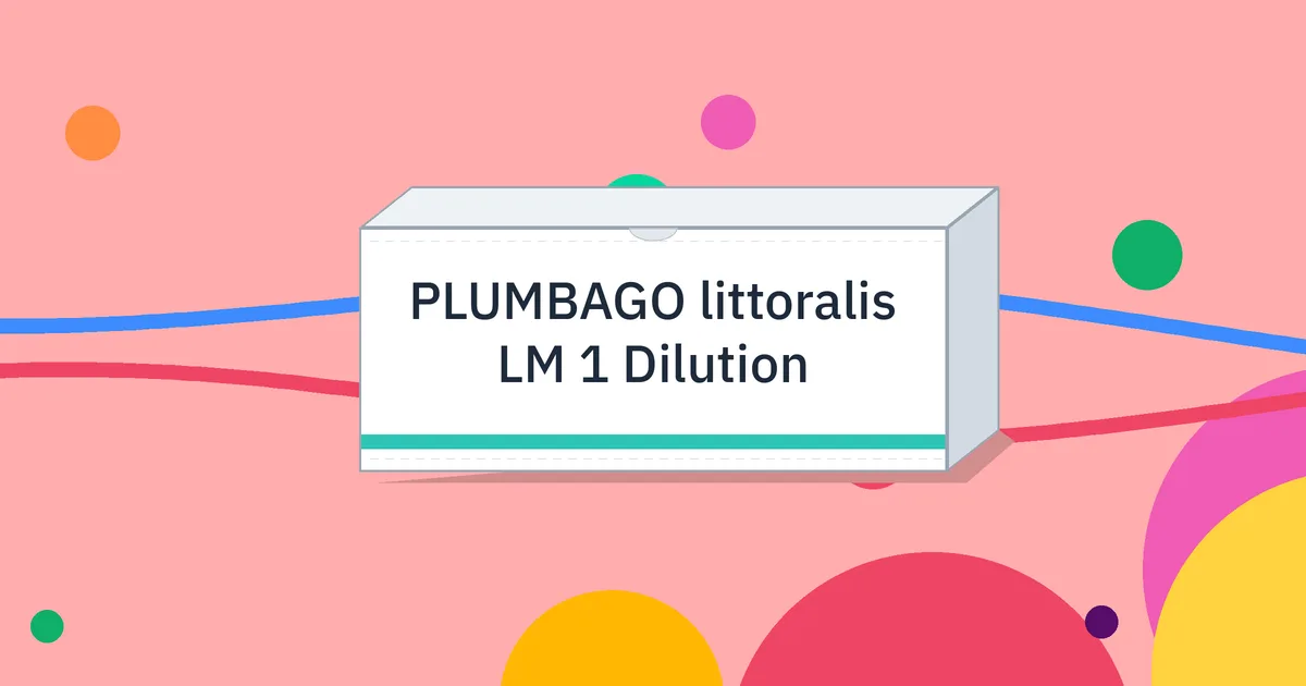 Symbolbild: Packung mit der Aufschrift PLUMBAGO littoralis LM 1 Dilution (PZN 13648843) – Verfügbarkeit und Bezug in Apotheken in Frankfurt am Main